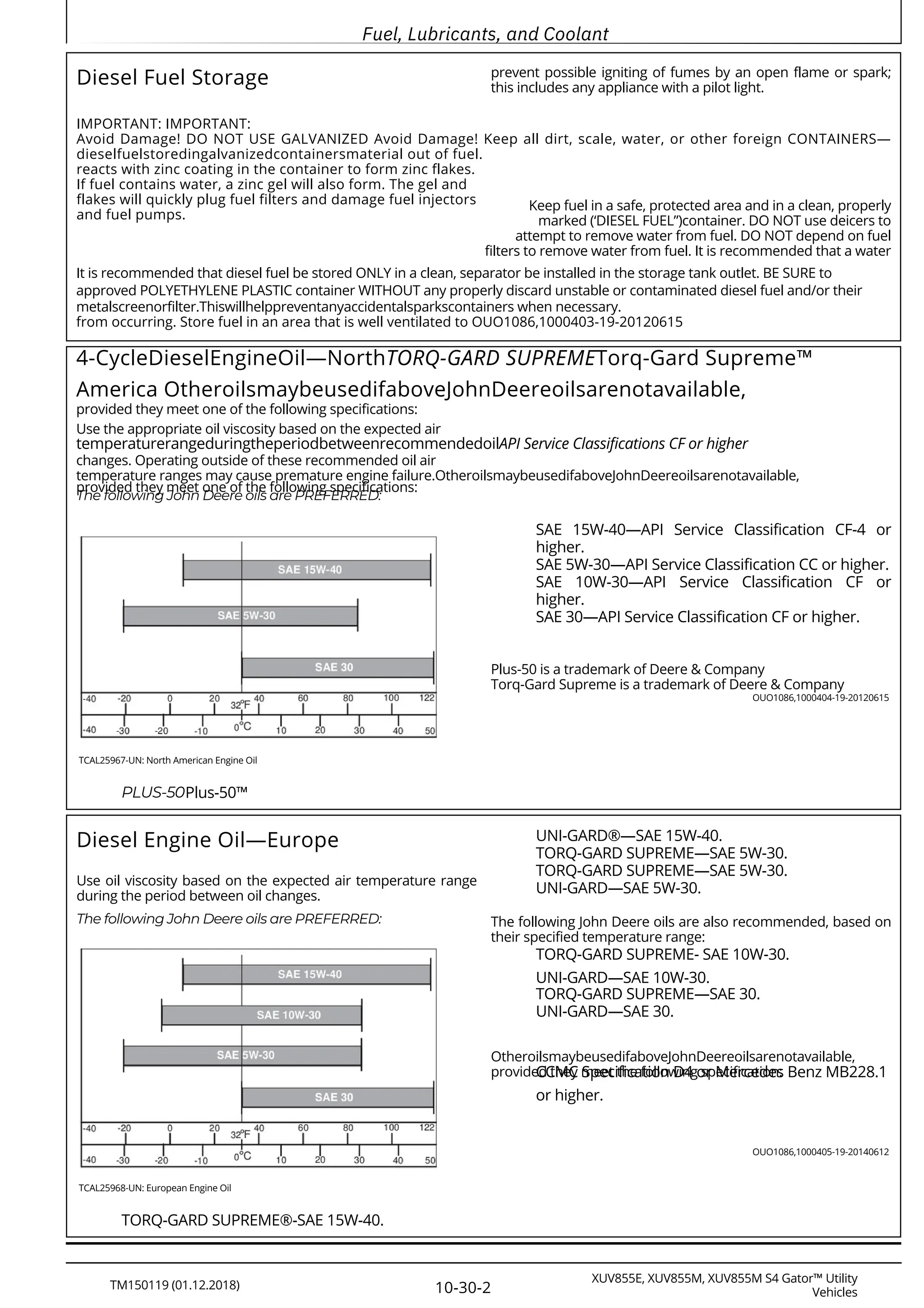 John Deere XUV855E, XUV855M, XUV855M S4 Vehicle Technical Manual ...