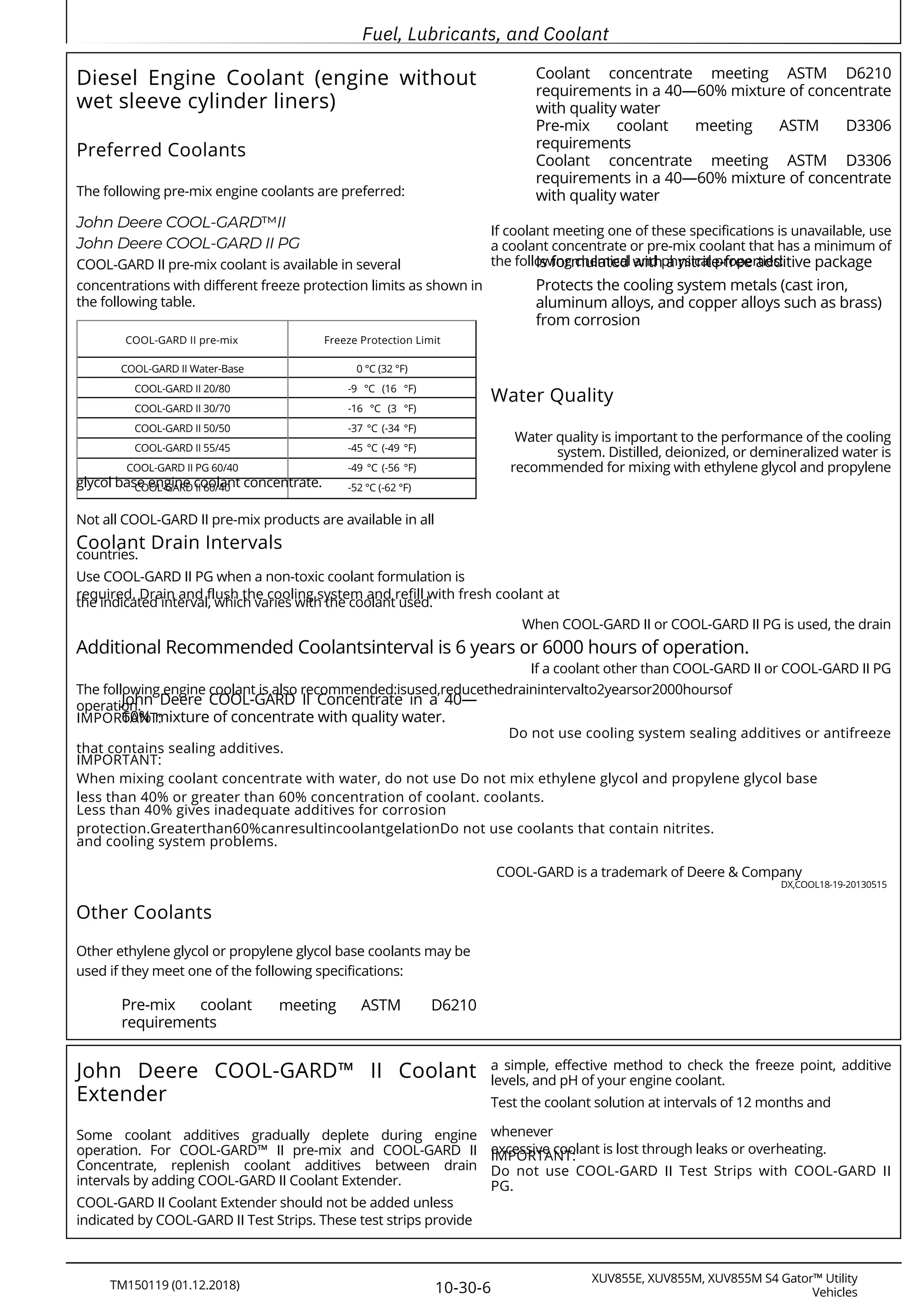 John Deere XUV855E, XUV855M, XUV855M S4 Vehicle Technical Manual ...