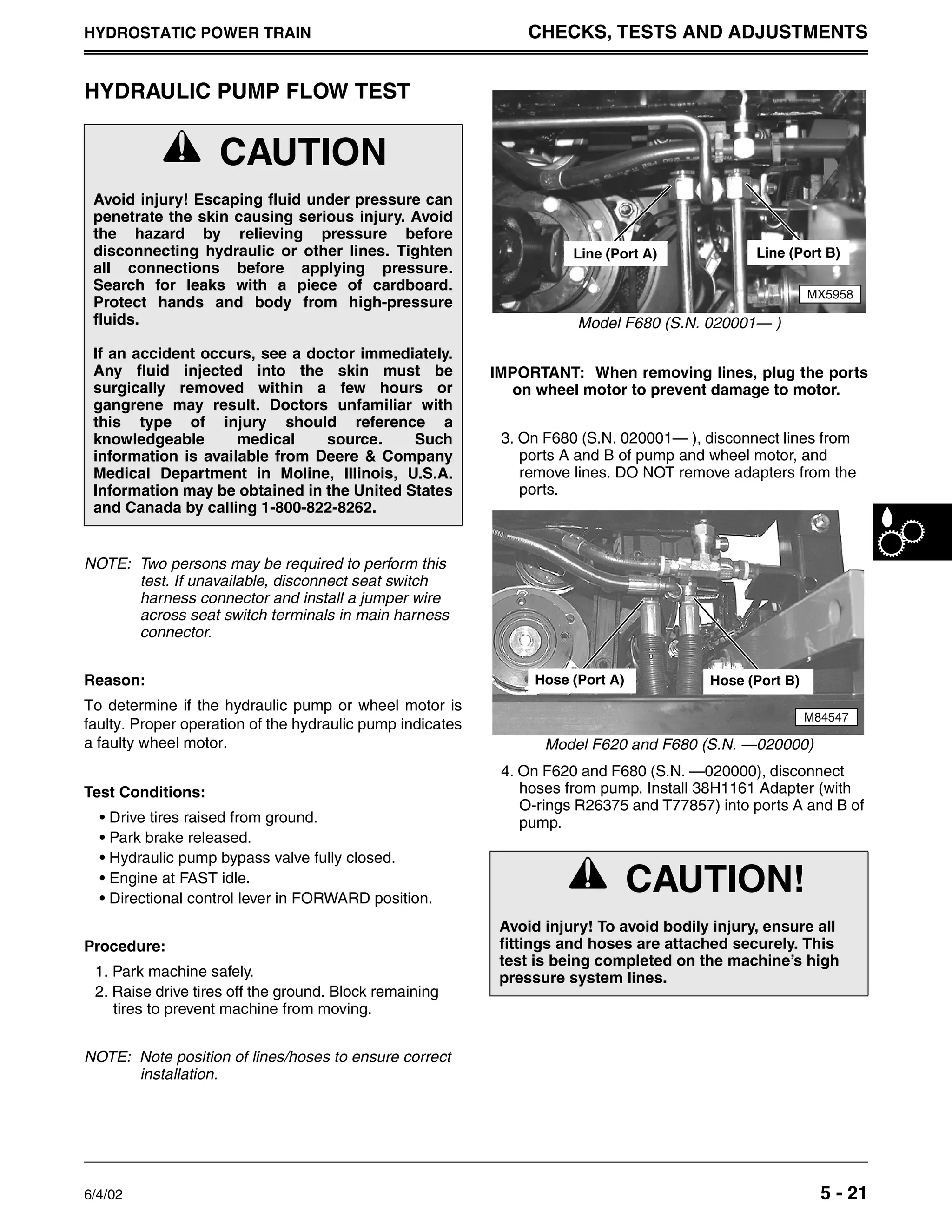 John deere z trak f680 mower service repair manual (tm1678) | PDF