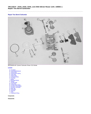 John Deere Z425 Z435 Eztrak Mower Technical Service Manual.pdf