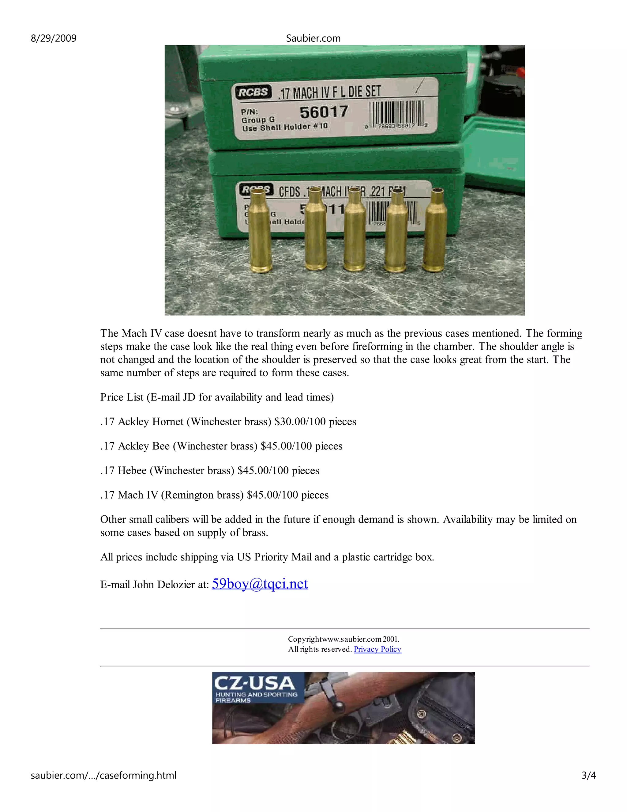John delozier 17 ackley hornet case forming | PDF