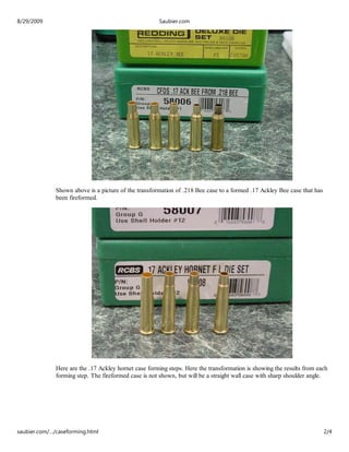 John delozier 17 ackley hornet case forming | PDF