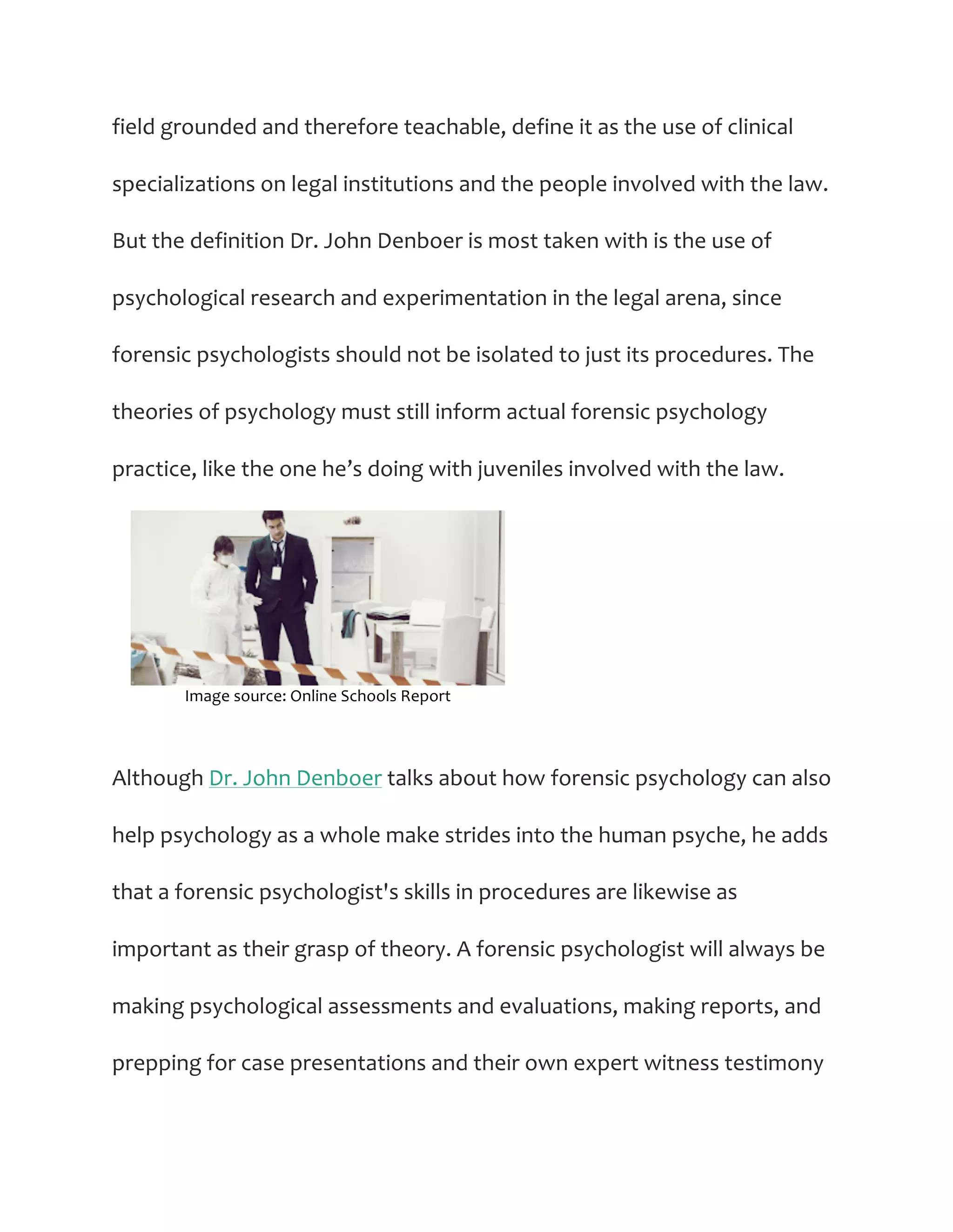 What is forensic psychology? | PDF