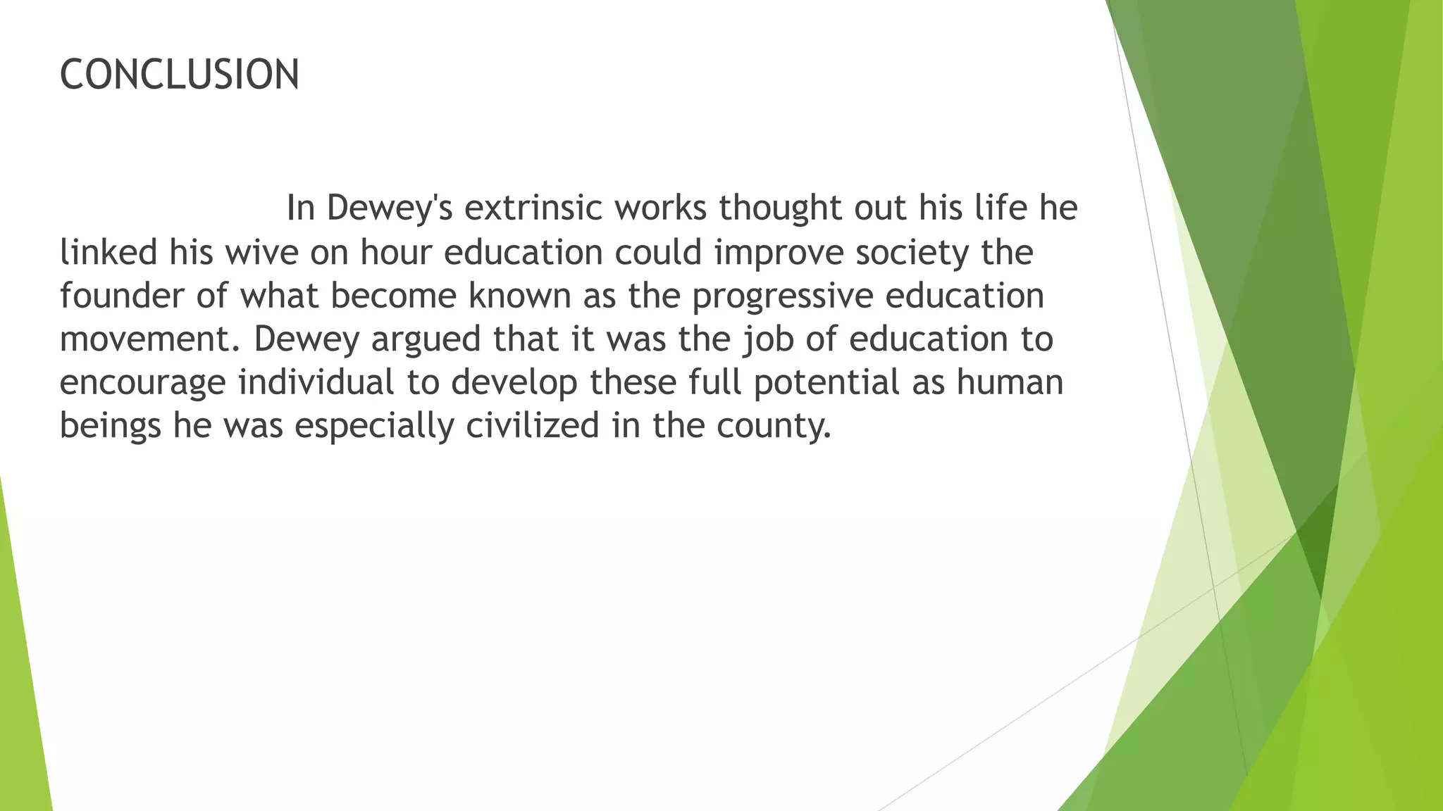 John dewey | PPTX