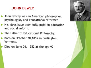 JOHN DEWEY - PROJECT METHOD.pptx