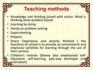 John dewey (1859 1952) Educational Thoughts and Contribution | PPTX