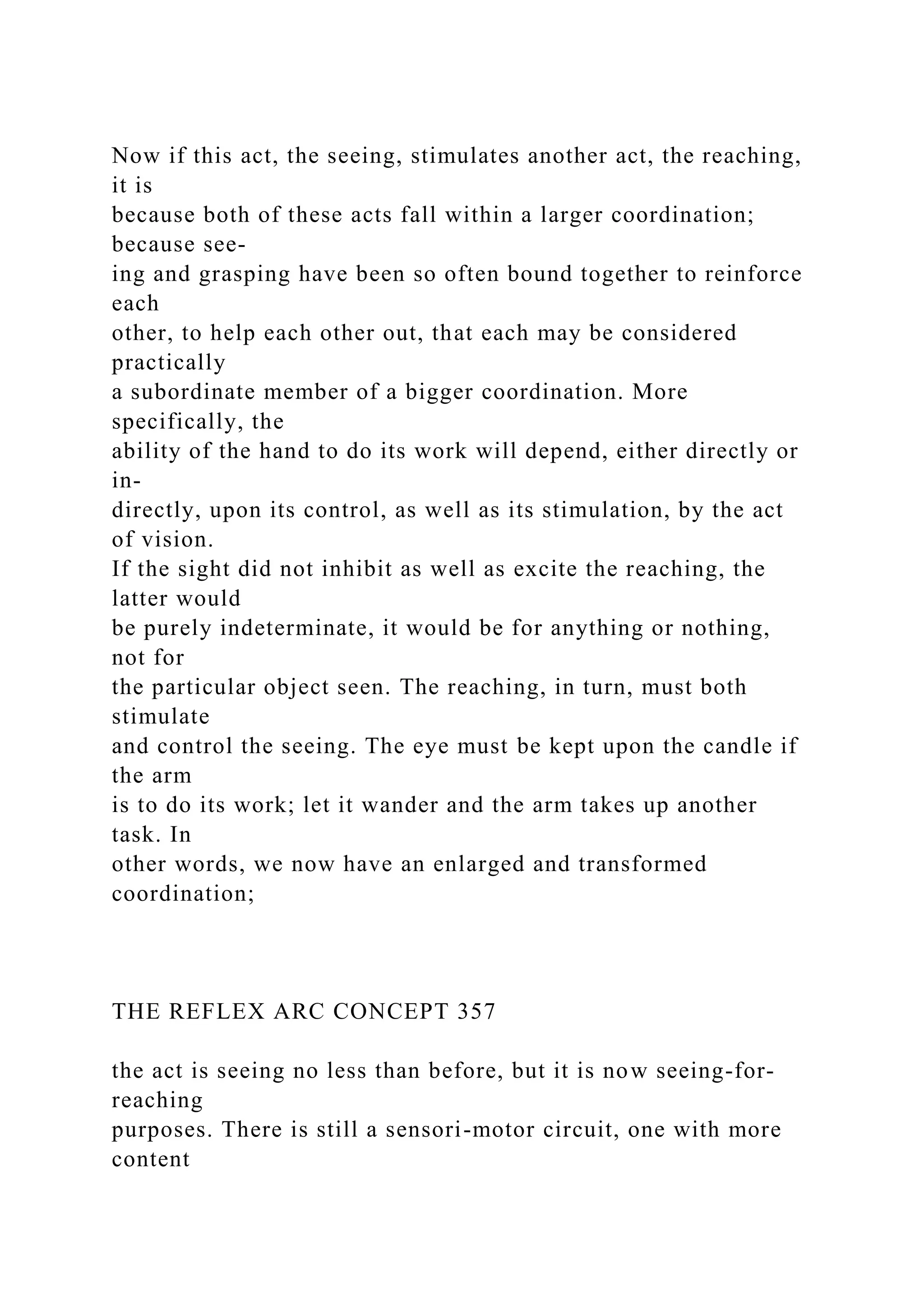 John Dewey 1859-THE REFLEX ARC CONCEPT INPSYCHOLOGY .docx