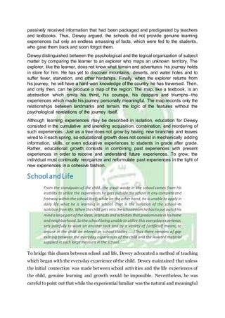 John dewey as a reflective practioner | DOCX
