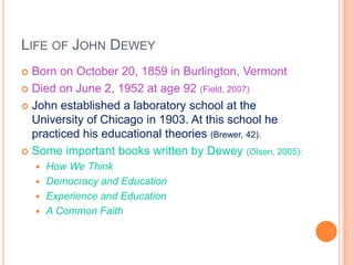 John Dewey Constructivist Theory
