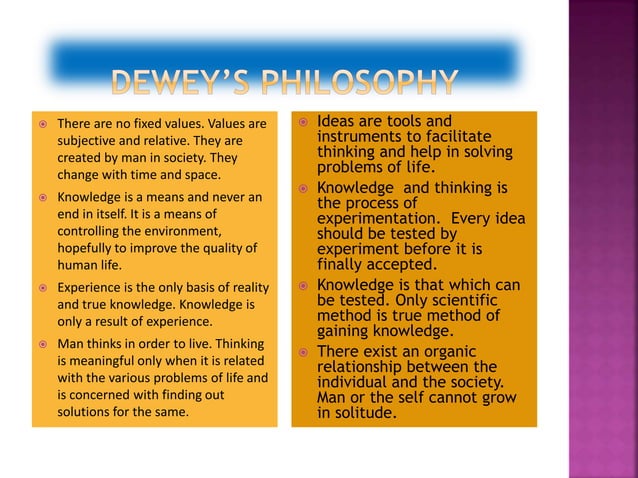 John dewey ppt | PPSX