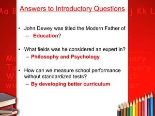 John Dewey Presentation | PPTX