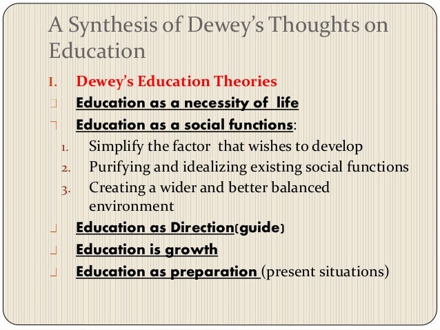John dewey’s philosophy