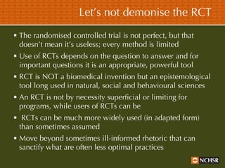 Prevention: Why and how does it work? Considerations to strengthen HIV ...