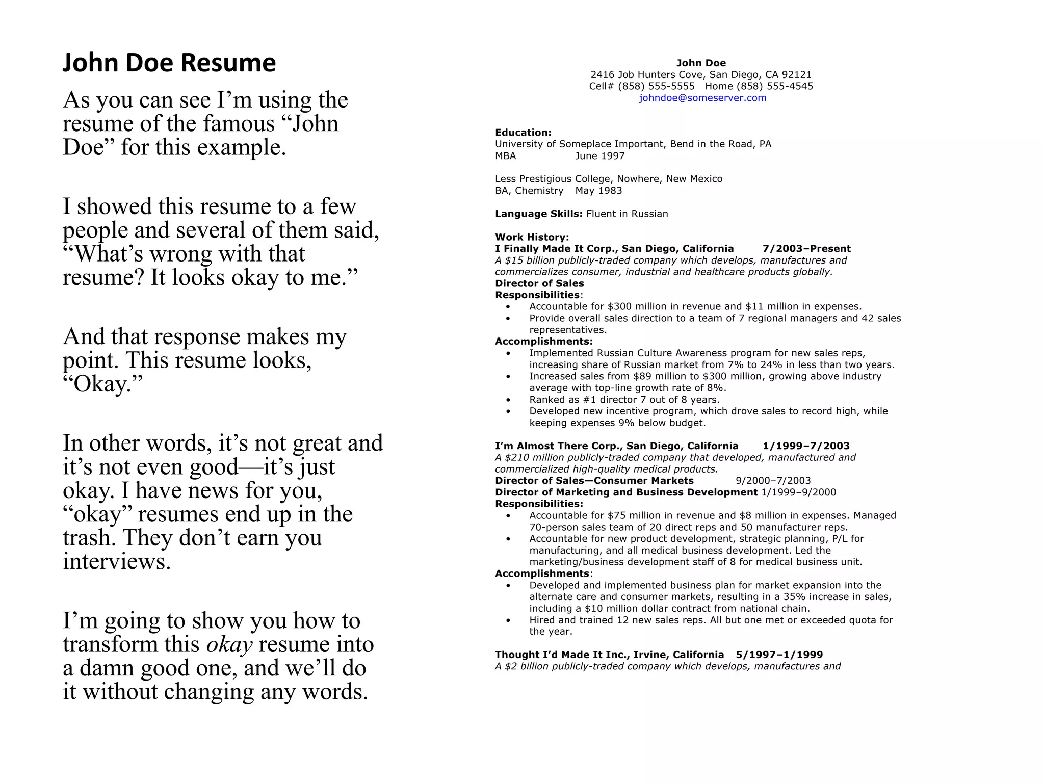 How To Format A Resume | PPTX