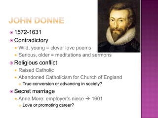 John Donne, "A Valediction..." | PPTX