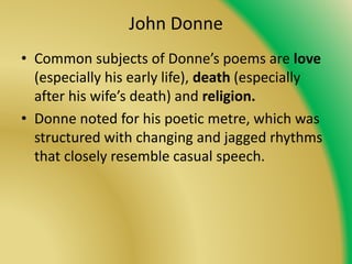 John Donne | PPTX | Christianity | Religion & Spirituality