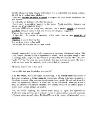 the good morrow | DOCX