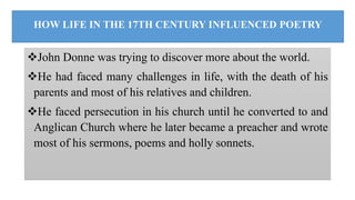 Life and career of a great poet Jhon Donne | PPTX