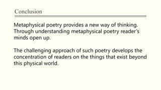 John Donne as a Metaphysical poet with reference.pptx