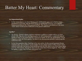 Batter My Heart by John Donne | PPT | Christianity | Religion ...