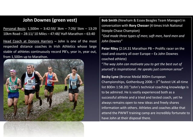 PWWT/John Downes Distance Running Camp | PPT