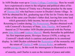 John dryden | PPT