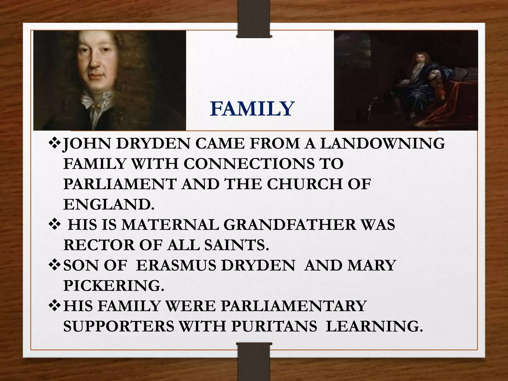 JOHN DRYDEN | PPTX