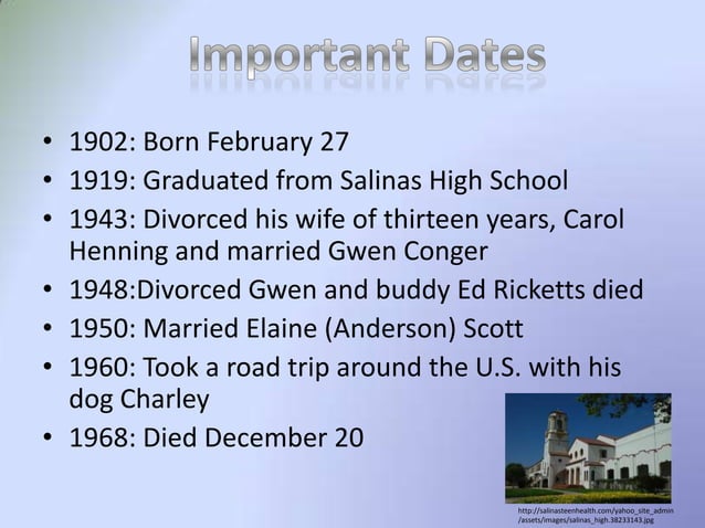 John Steinbeck Powerpoint | PPTX