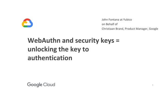 WebAuthn and Security Keys | PPT