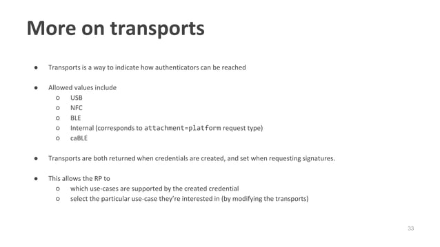 WebAuthn and Security Keys | PPT