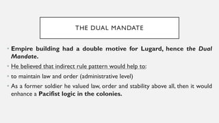 John Frederic Lugard - The Dual Mandate Analysis | PDF