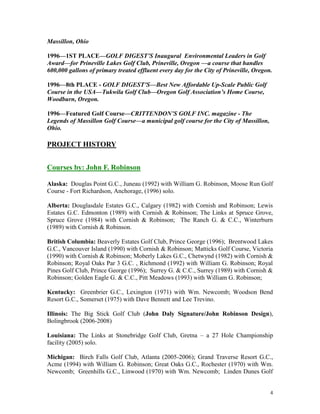 John F Robinson Resuime Short Version 2012 | DOCX