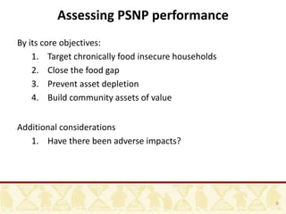 Ethiopia’s Productive Safety Net Programme: Lessons from 10 years of ...
