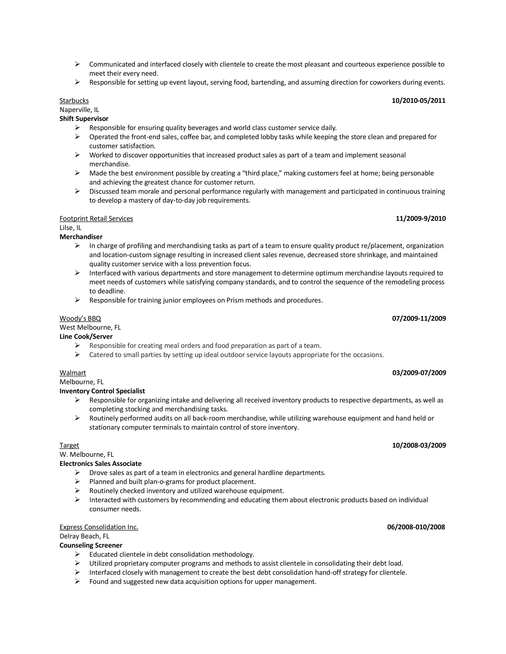 Resume II | PDF