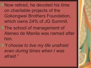 John Gokongwei Jr | PPT