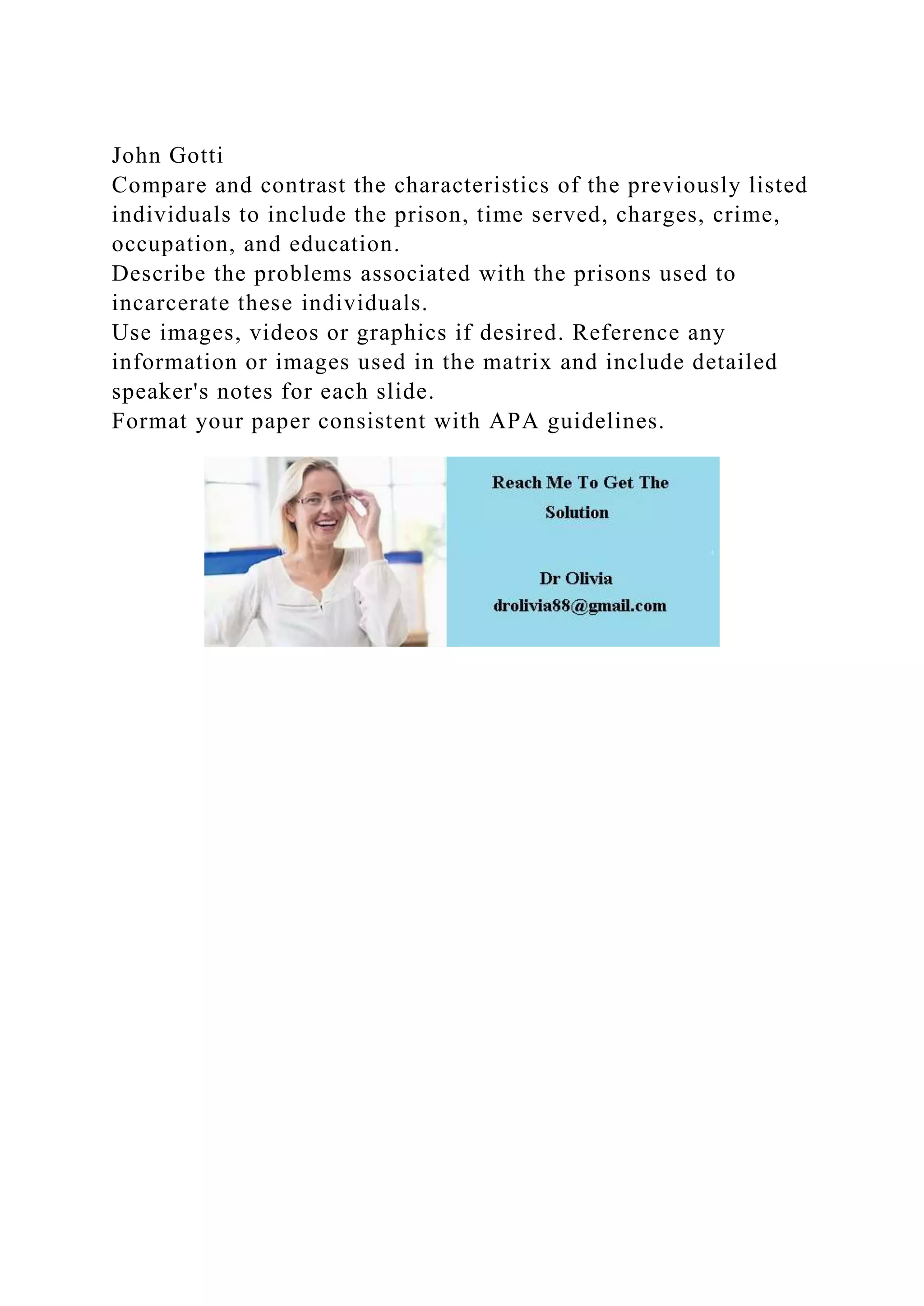 John GottiCompare and contrast the characteristics of the previous.docx