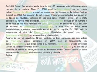 John green el autor del momento | PPTX
