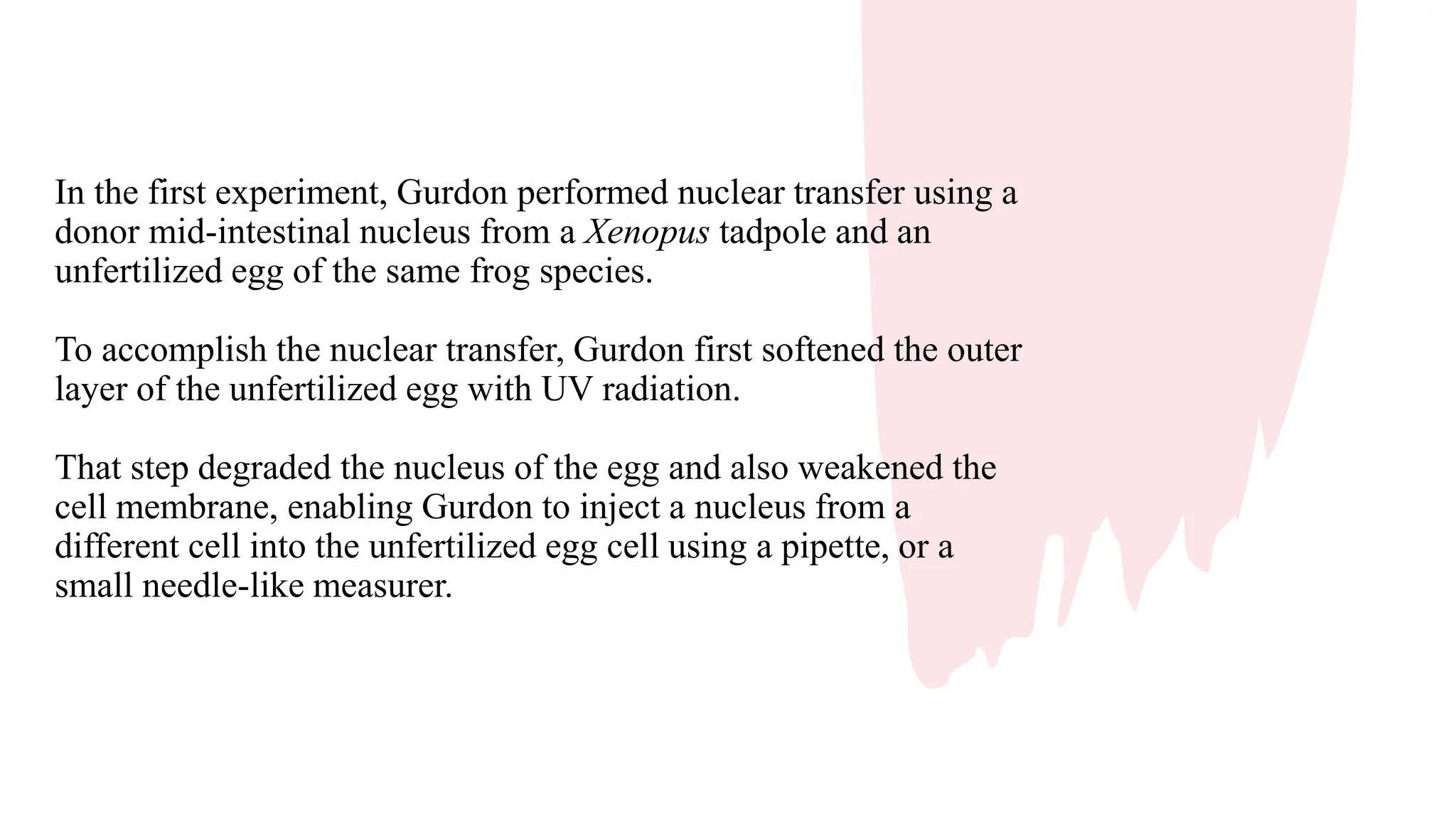 JOHN GURDON - Nobel laureate and developmental biologist | PDF