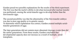 JOHN GURDON - Nobel laureate and developmental biologist | PDF