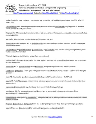 Removing Silos between Product Management & Engineering | PDF