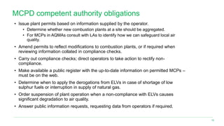 John Henderson - How the Environment Agency will Implement the MCPD ...