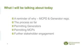 John Henderson - How the Environment Agency will Implement the MCPD & Generator Regulations | PPT