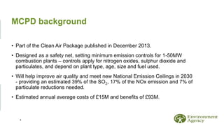 John Henderson - How the Environment Agency will Implement the MCPD ...