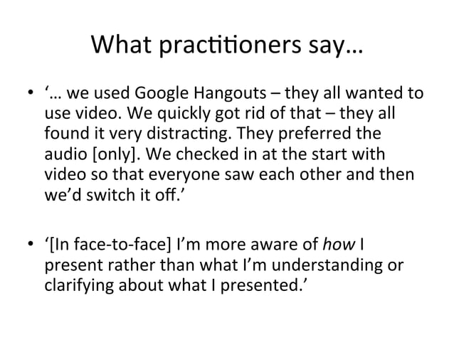John Heywood - Virtual Action Learning - practice-based observations | PPT