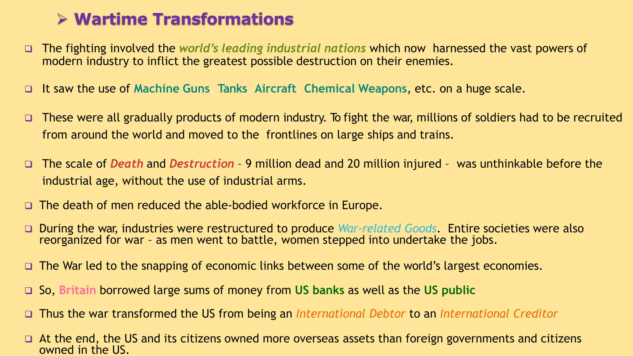 History - Class 10 - Making a Global World - Inter disciplinary project ...