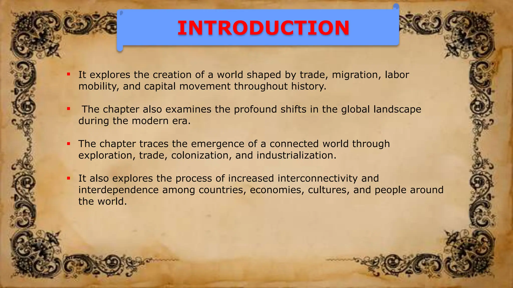 History - Class 10 - Making a Global World - Inter disciplinary project ...