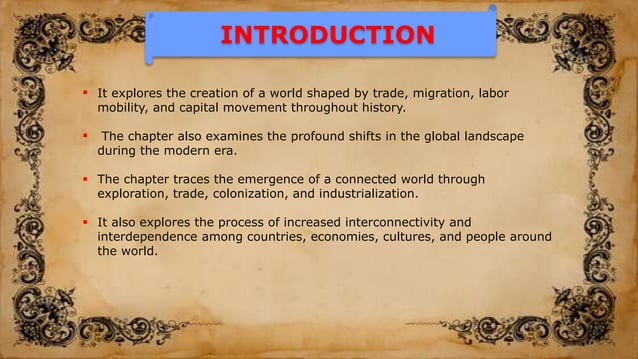 History - Class 10 - Making a Global World - Inter disciplinary project ...