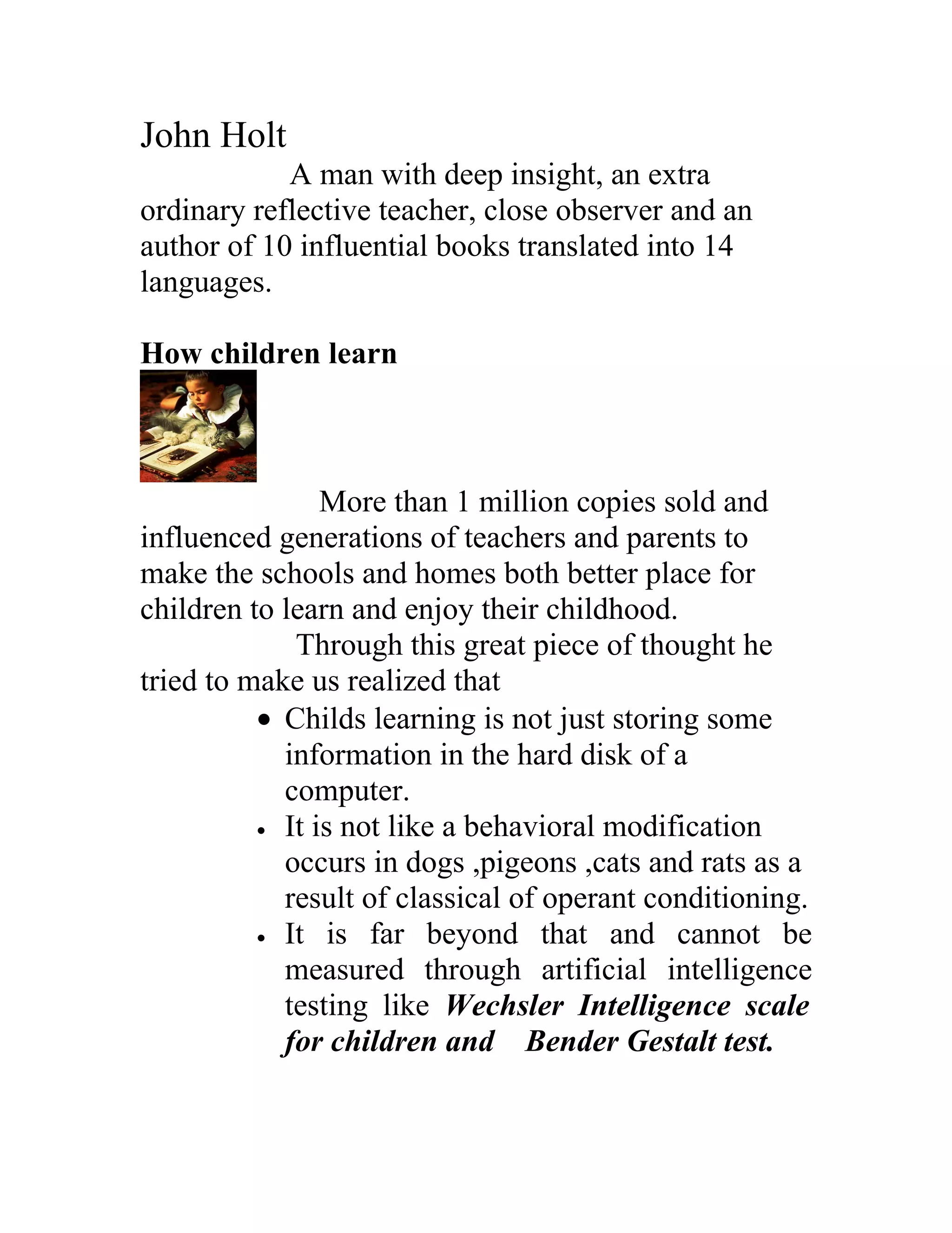 John Holt | PDF