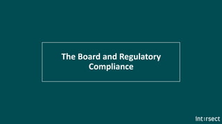 Reporting to the Board on Corporate Compliance | PDF