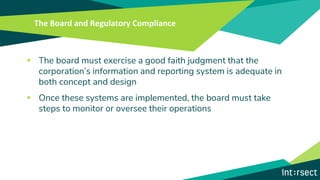 Reporting to the Board on Corporate Compliance | PDF